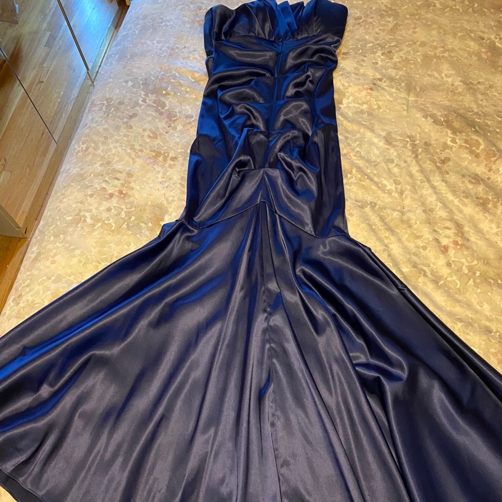 Navy Mermaid Prom Dress - Gem